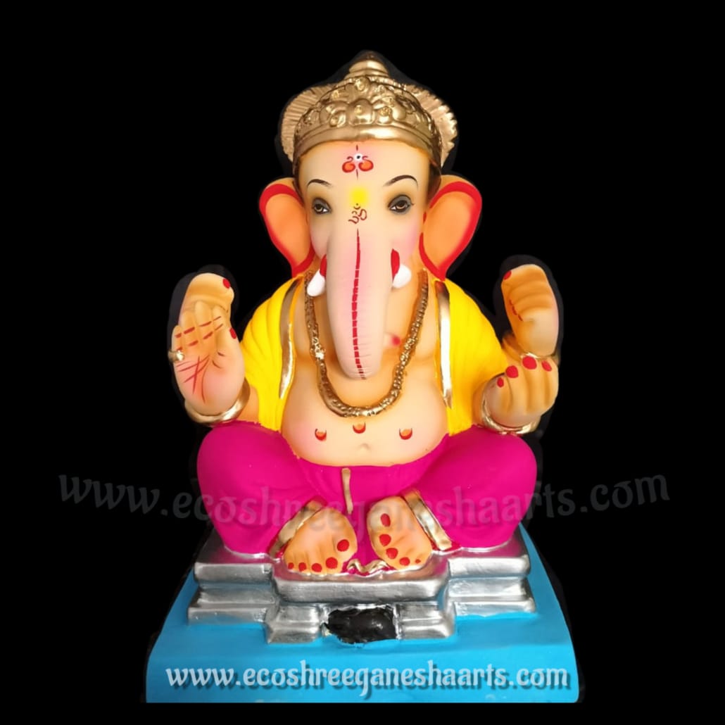 Mud Ganesh - Model 9 - Eco Shree Ganesha Arts Eco-friendly Sadu Clay ...