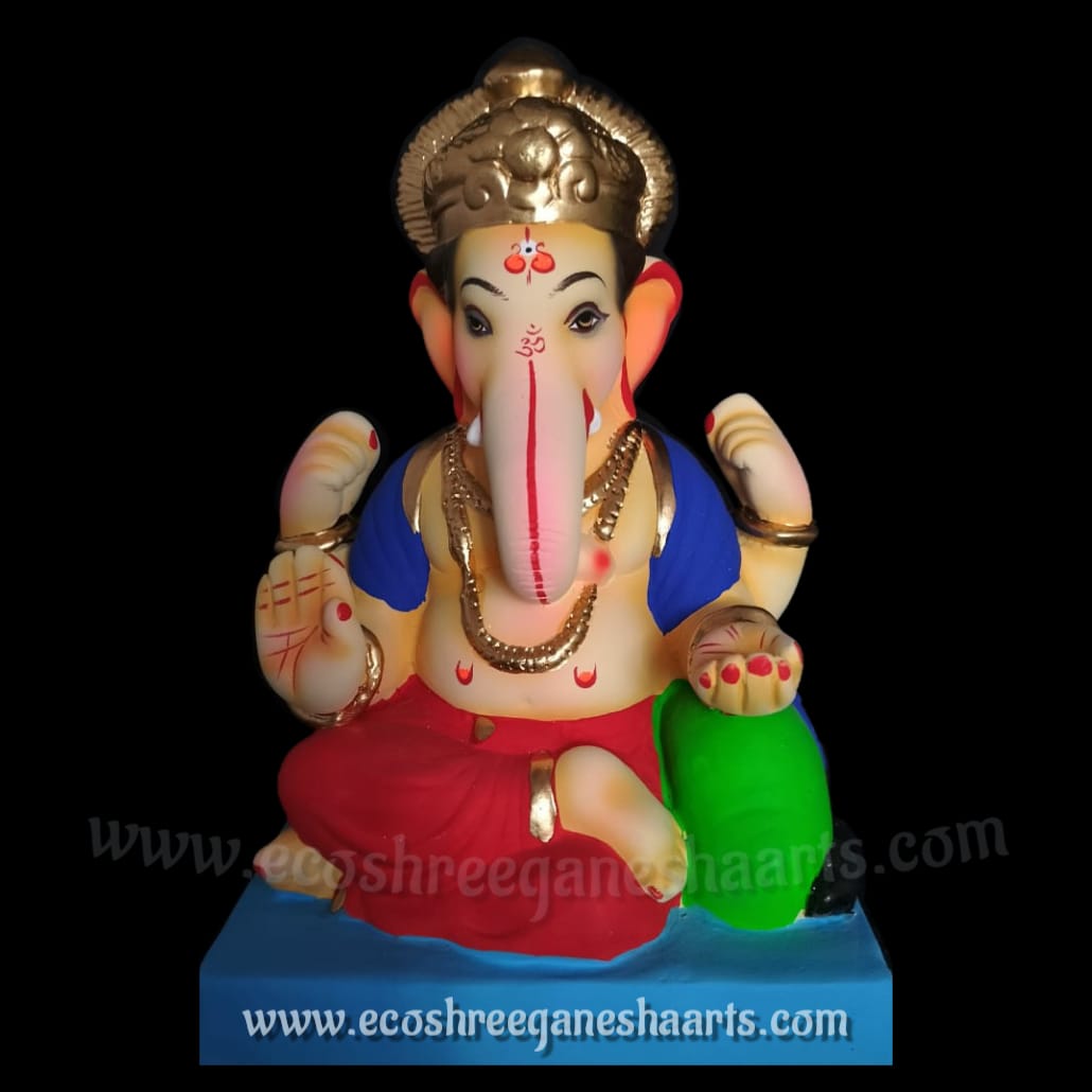 Mud Ganesha - Model 3 - Eco Shree Ganesha Arts Eco-friendly Sadu Clay ...